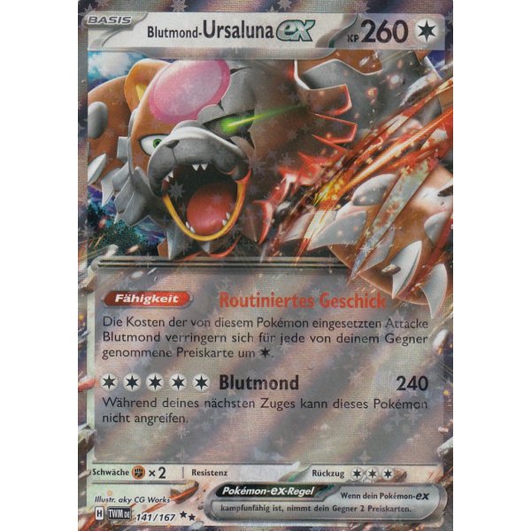 Blutmond-Ursaluna-ex 141/167 Maskerade im Zwielicht Pokemon Karte kaufen