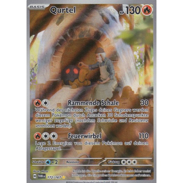 Qurtel 172/167 Illustration Rare Maskerade im Zwielicht Pokemon Karte ...