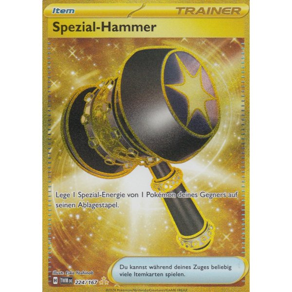 Spezial-Hammer 224/167 Hyper Rare Maskerade im Zwielicht Pokemon Karte ...
