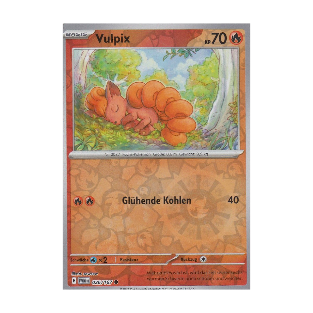 Vulpix 026/167 REVERSE HOLO Maskerade im Zwielicht Pokemon Karte kaufen