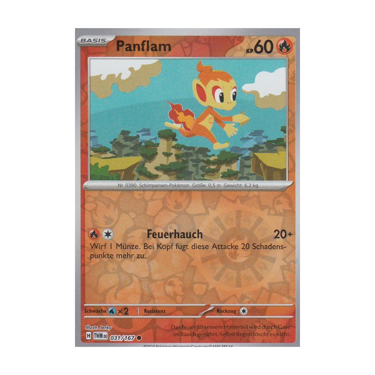 Panflam 031/167 REVERSE HOLO Maskerade im Zwielicht Pokemon Karte kaufen