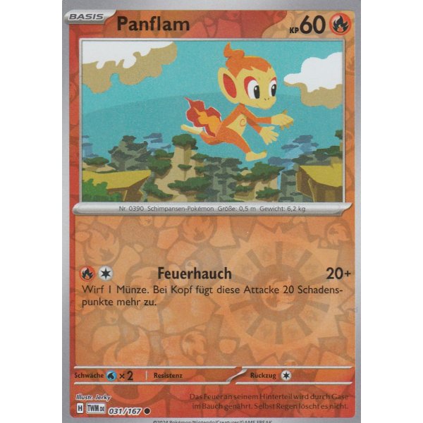 Panflam 031/167 REVERSE HOLO Maskerade im Zwielicht Pokemon Karte kaufen