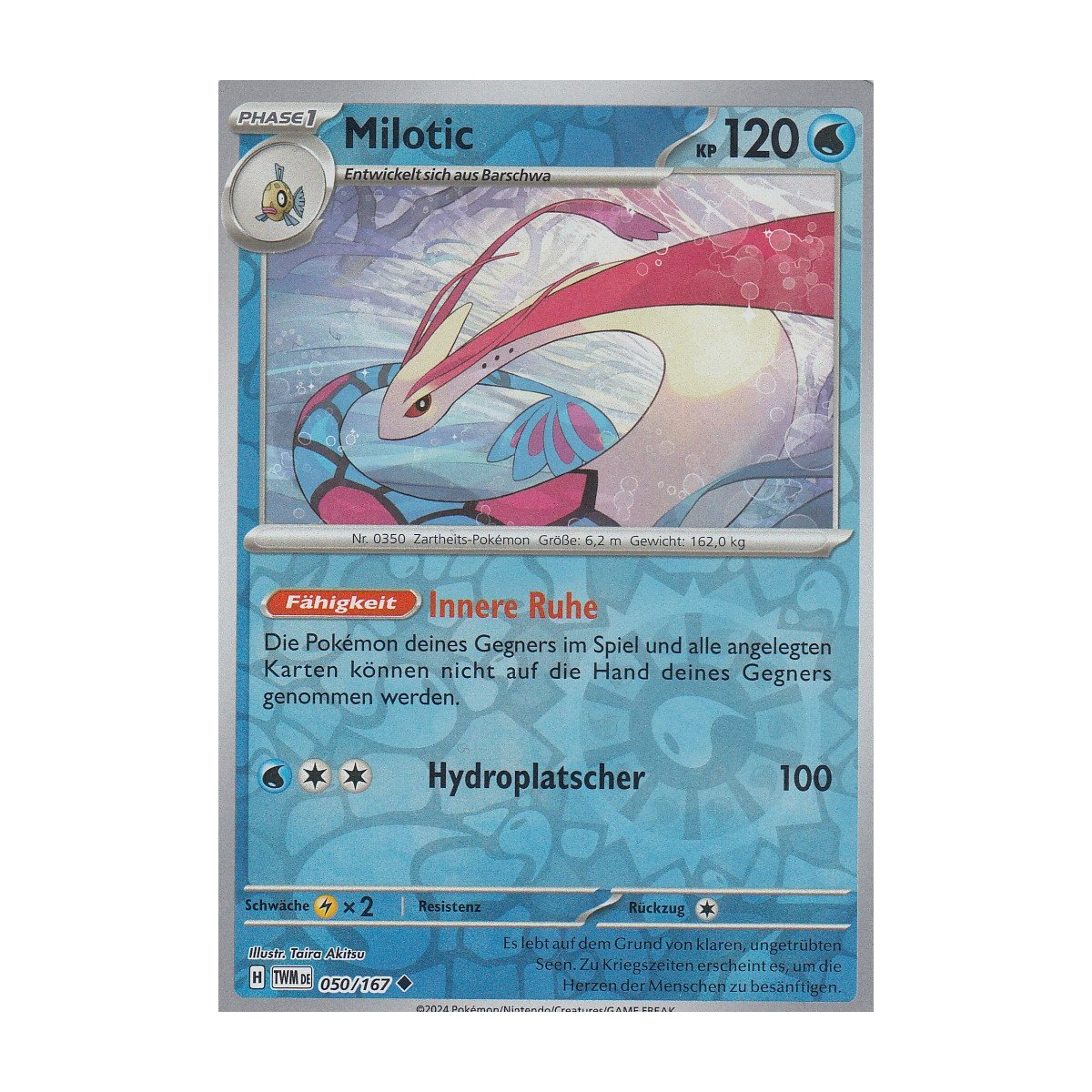 Milotic 050/167 REVERSE HOLO Maskerade im Zwielicht Pokemon Karte kaufen