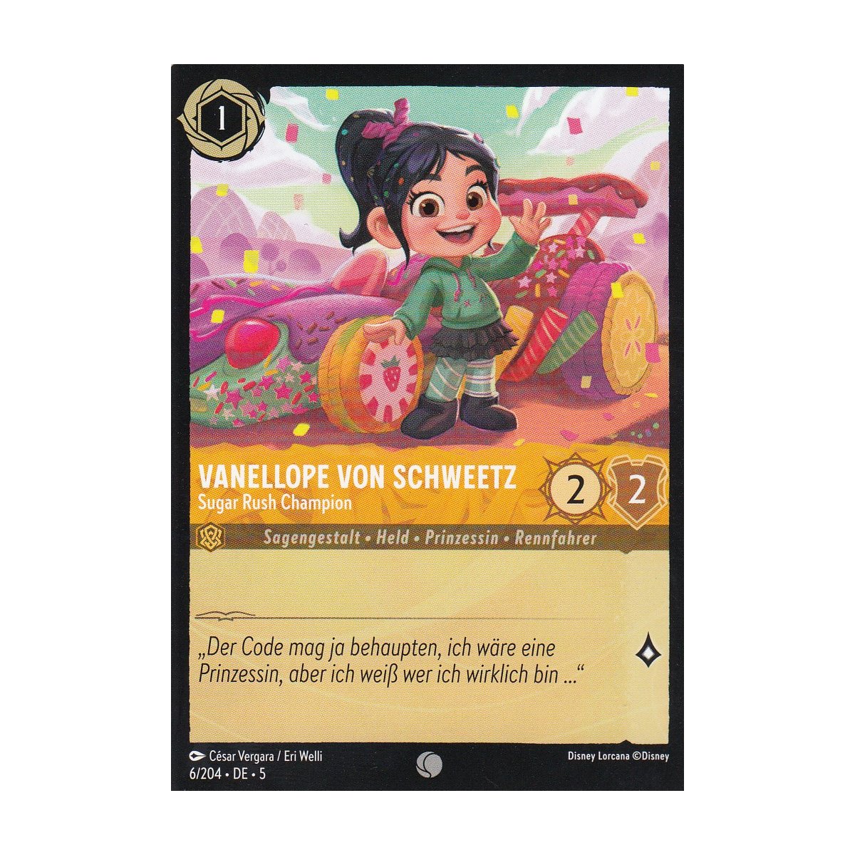 Vanellope von Schweetz - Sugar Rush Champion 5SSK-006-Holo 5SSK-006 ...