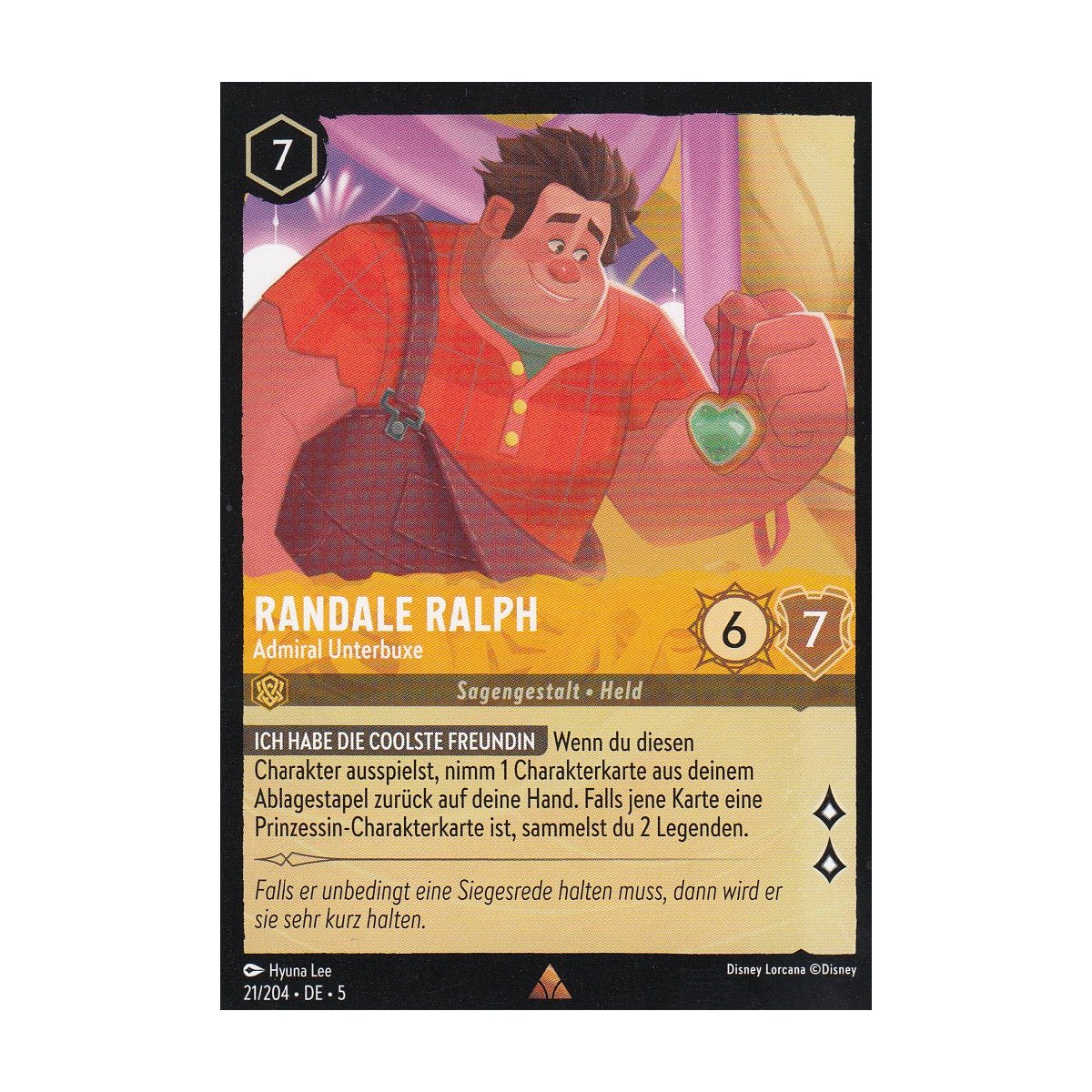 Randale Ralph - Admiral Unterbuxe 5SSK-021-Holo 5SSK-021-Holo ...