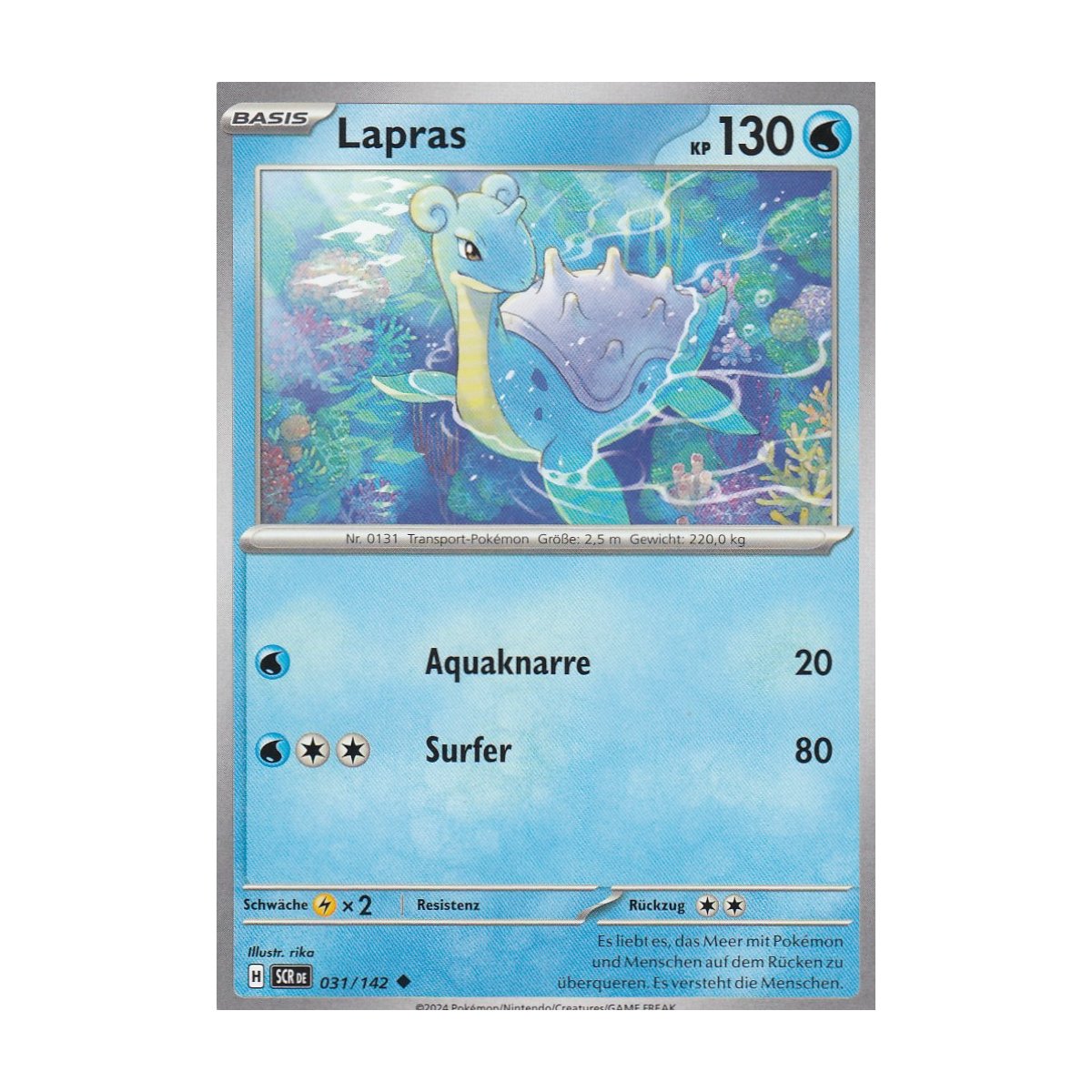 Lapras 031/142 Stellarkrone Pokemon Karte günstig kaufen
