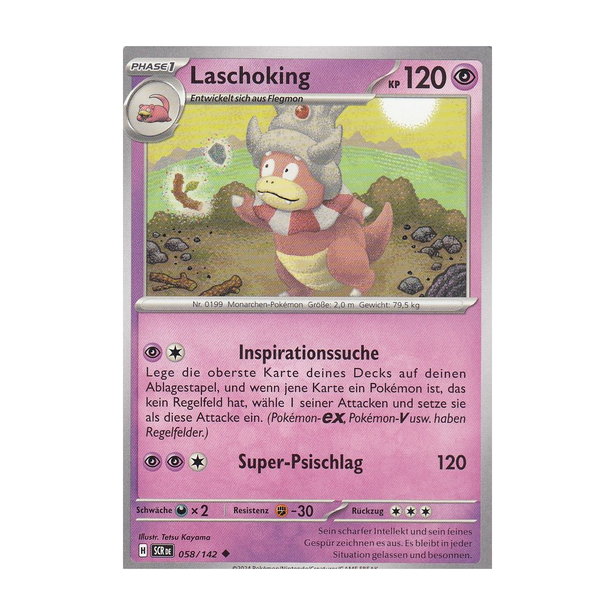 Laschoking 058/142 Stellarkrone Pokemon Karte günstig kaufen
