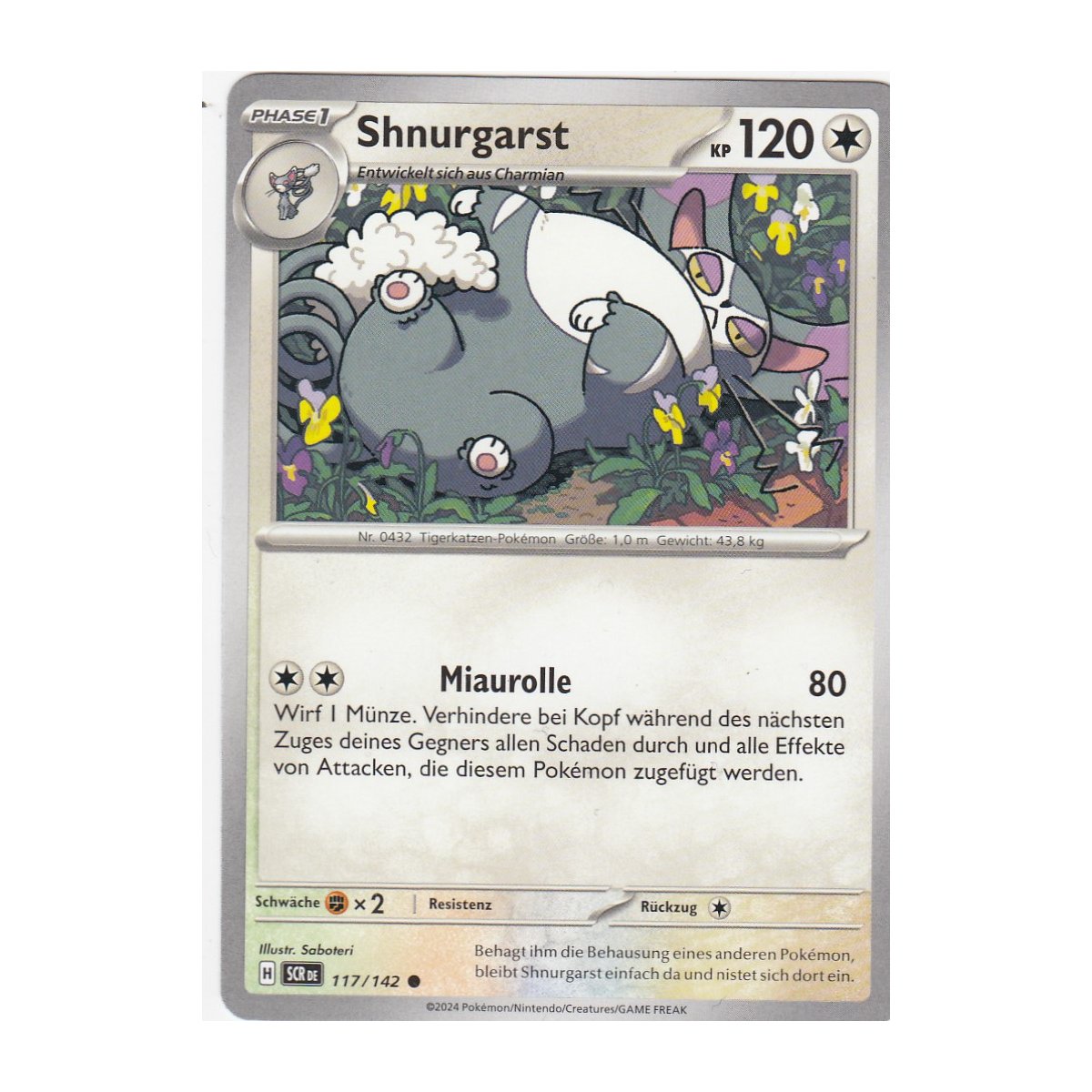 Shnurgarst 117/142 Stellarkrone Pokemon Karte günstig kaufen