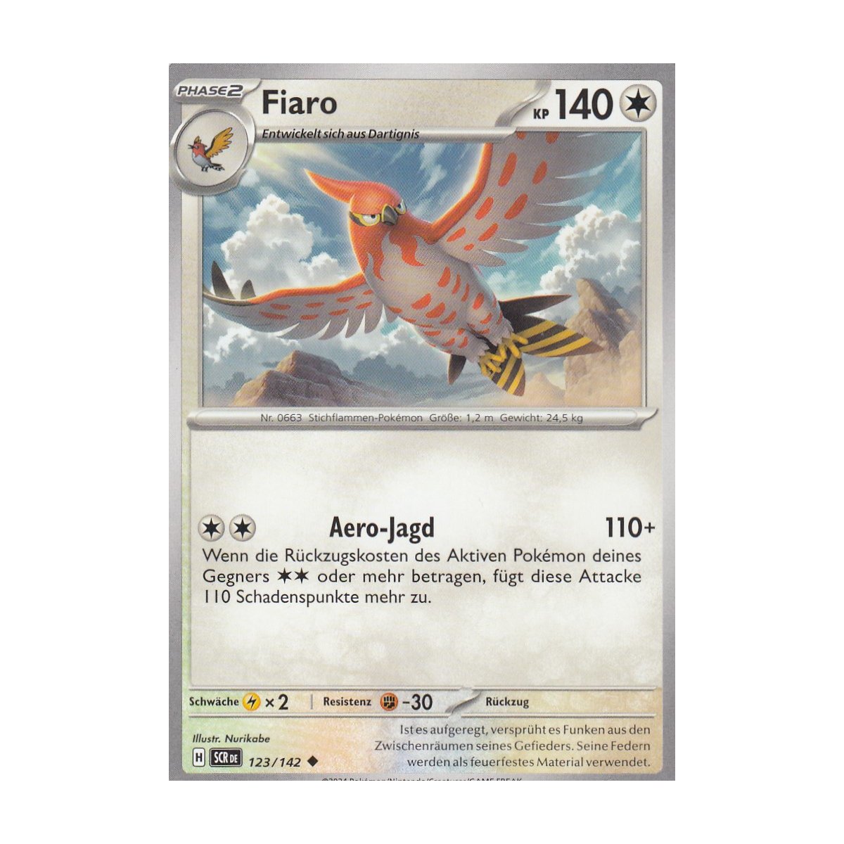 Fiaro 123/142 Stellarkrone Pokemon Karte günstig kaufen