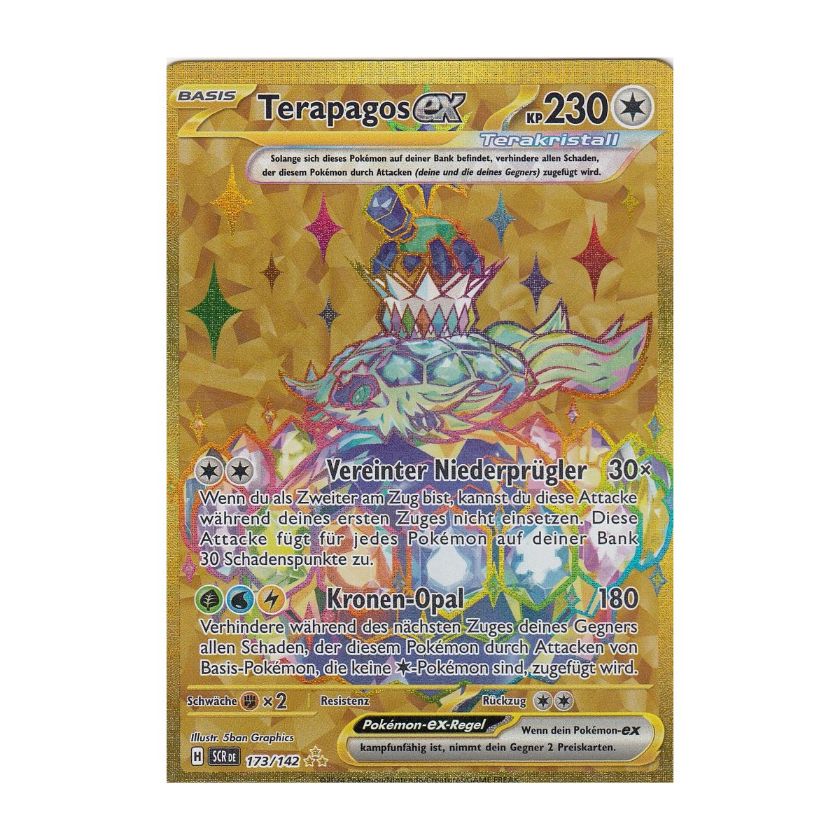 Terapagos-ex 173/142 Hyper Rare Stellarkrone Pokemon Karte kaufen