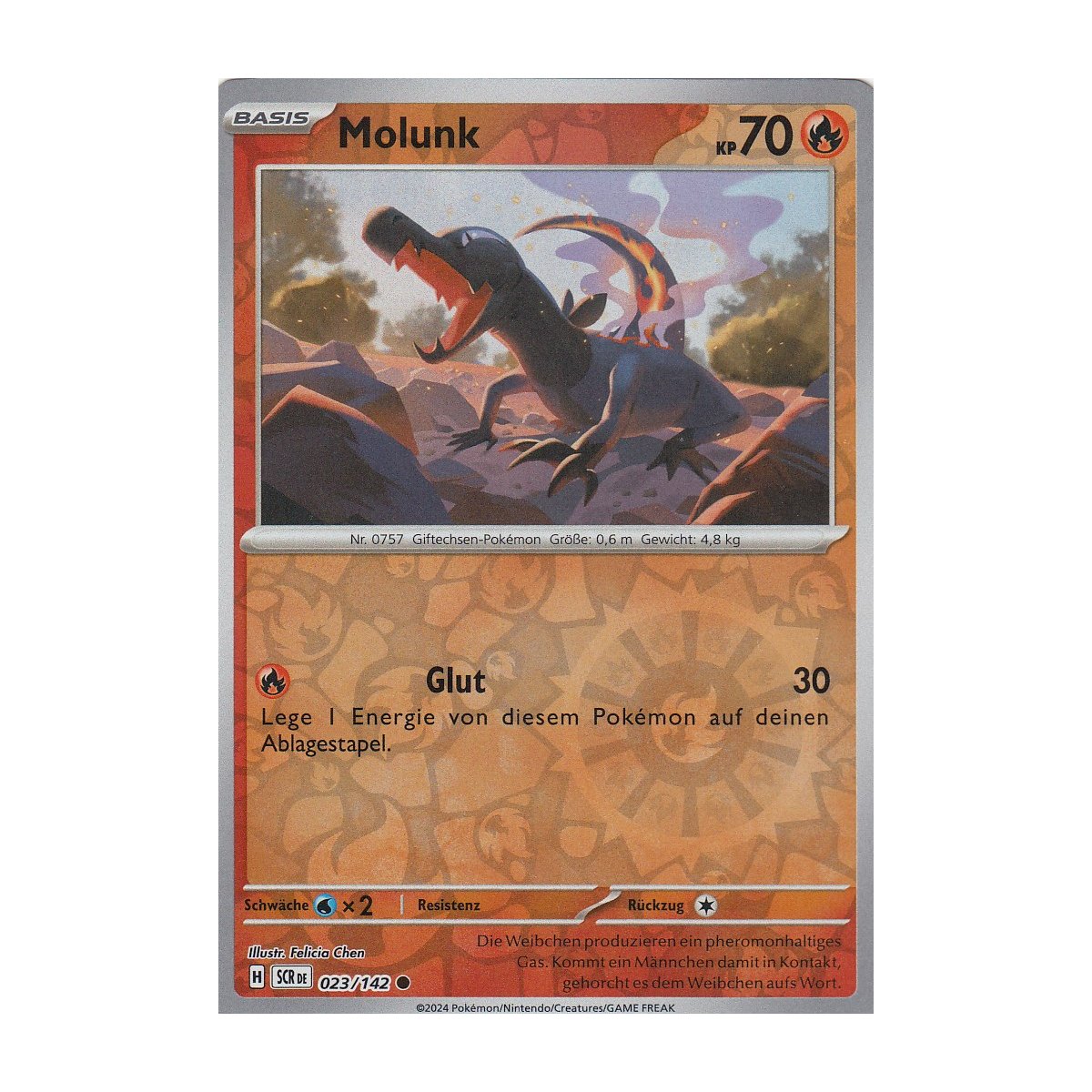 Molunk 023/142 REVERSE HOLO Stellarkrone Pokemon Karte kaufen