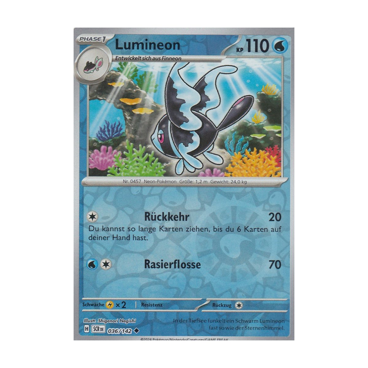 Lumineon 036/142 REVERSE HOLO Stellarkrone Pokemon Karte kaufen