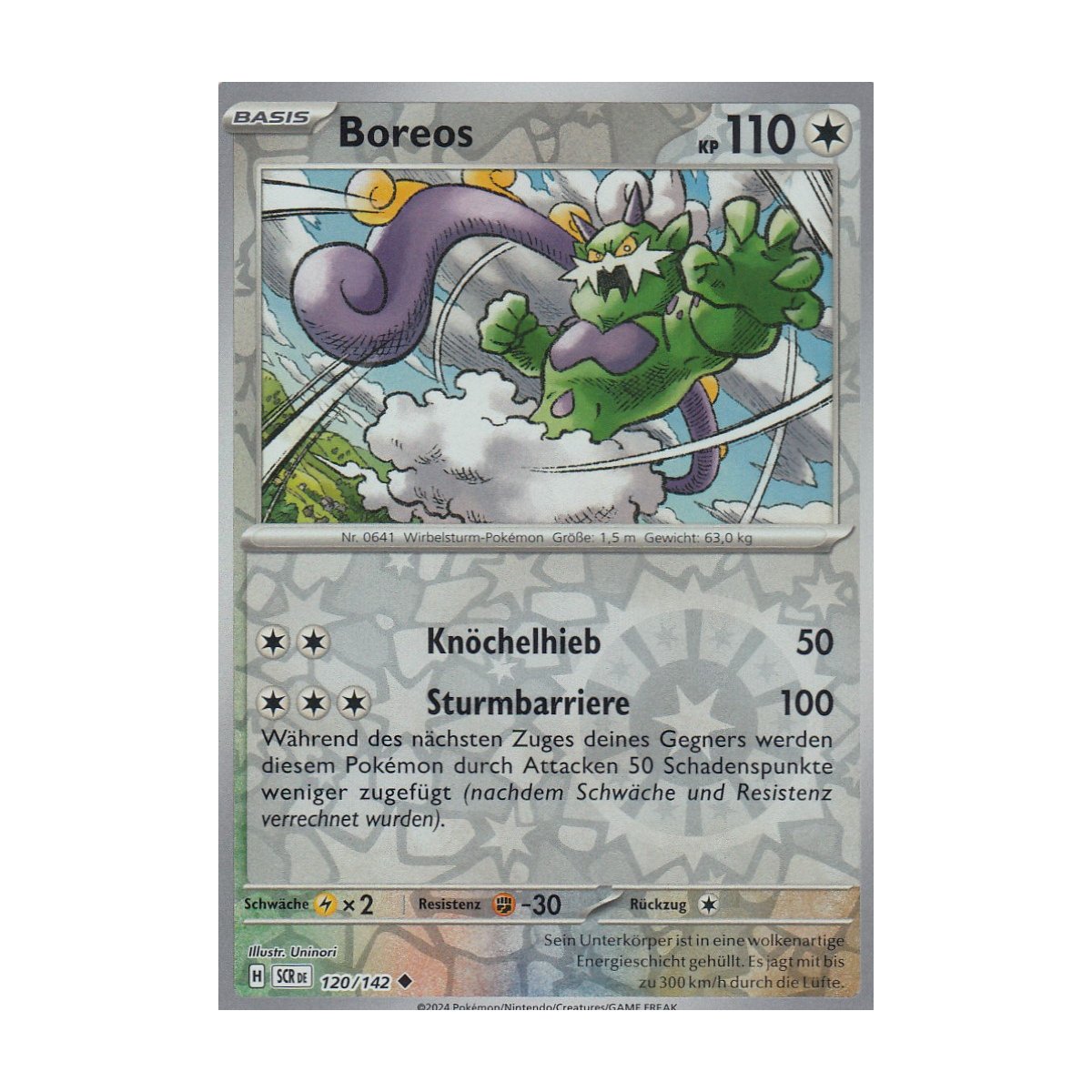 Boreos 120/142 REVERSE HOLO Stellarkrone Pokemon Karte kaufen