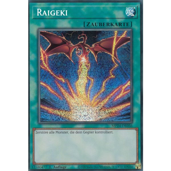 Raigeki MP24-DE056 (Secret Rare) MP24-DE056-SECR 25th Anniversary Tin ...