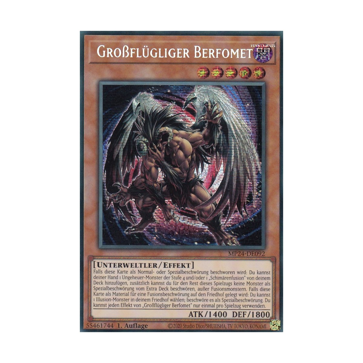 Großflügliger Berfomet MP24-DE092 (Secret Rare) MP24-DE092-SECR 25th ...