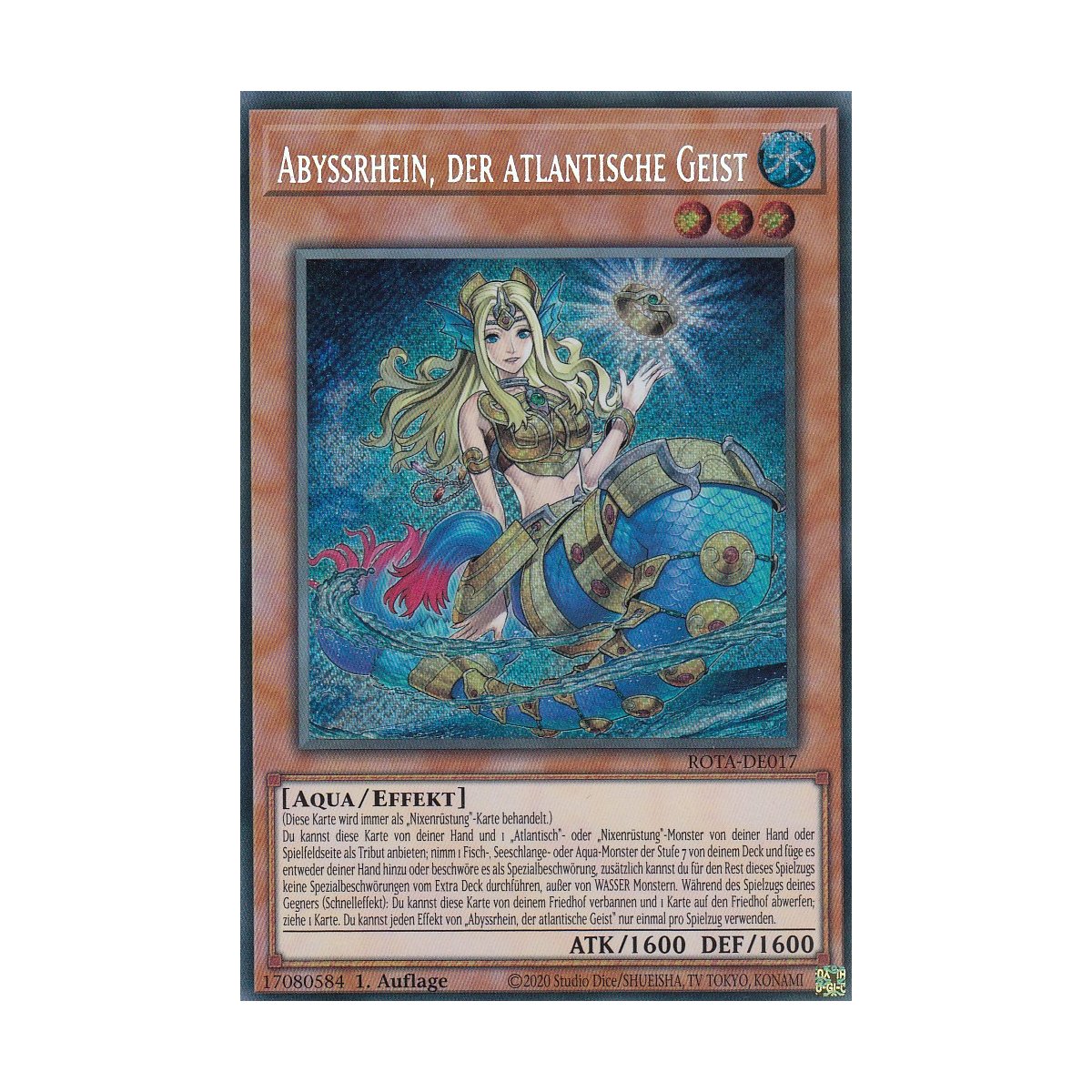 Abyssrhein, der atlantische Geist ROTA-DE017 (Secret Rare) ROTA-DE017 ...