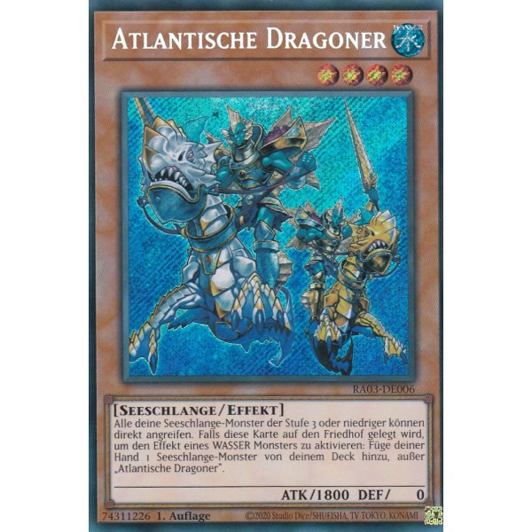 Atlantische Dragoner RA03-DE006 (Secret Rare) RA03-DE006-SECR Quarter ...