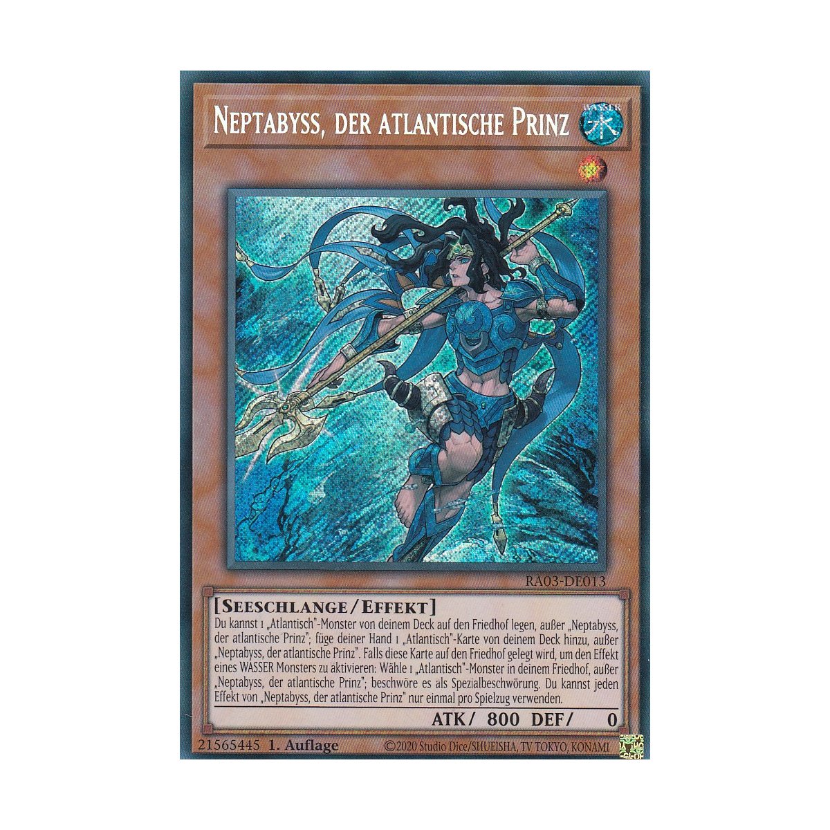 Neptabyss, der atlantische Prinz RA03-DE013 (Secret Rare) RA03-DE013 ...