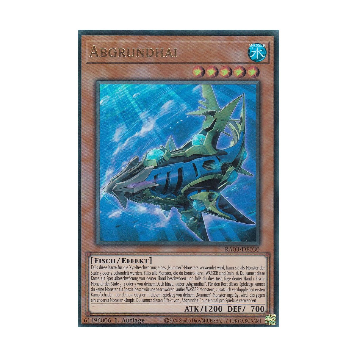 Abgrundhai RA03-DE030 (Ultra Rare) RA03-DE030-ULRA Quarter Century ...