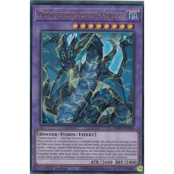 Donnerdrachen-Koloss RA03-DE036 (Ultra Rare) RA03-DE036-ULRA Quarter ...