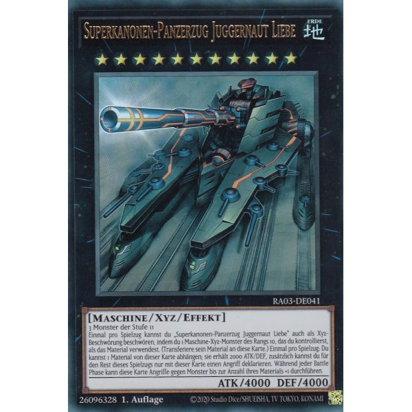 Superkanonen-Panzerzug Juggernaut Liebe RA03-DE041 (Ultra Rare) RA03 ...
