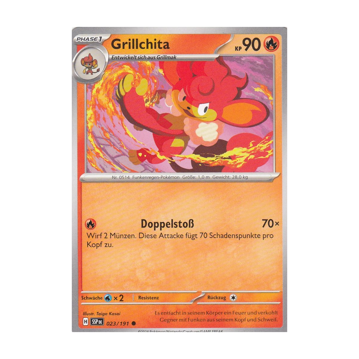 Grillchita 023/191 Stürmische Funken Pokemon Karte günstig kaufen