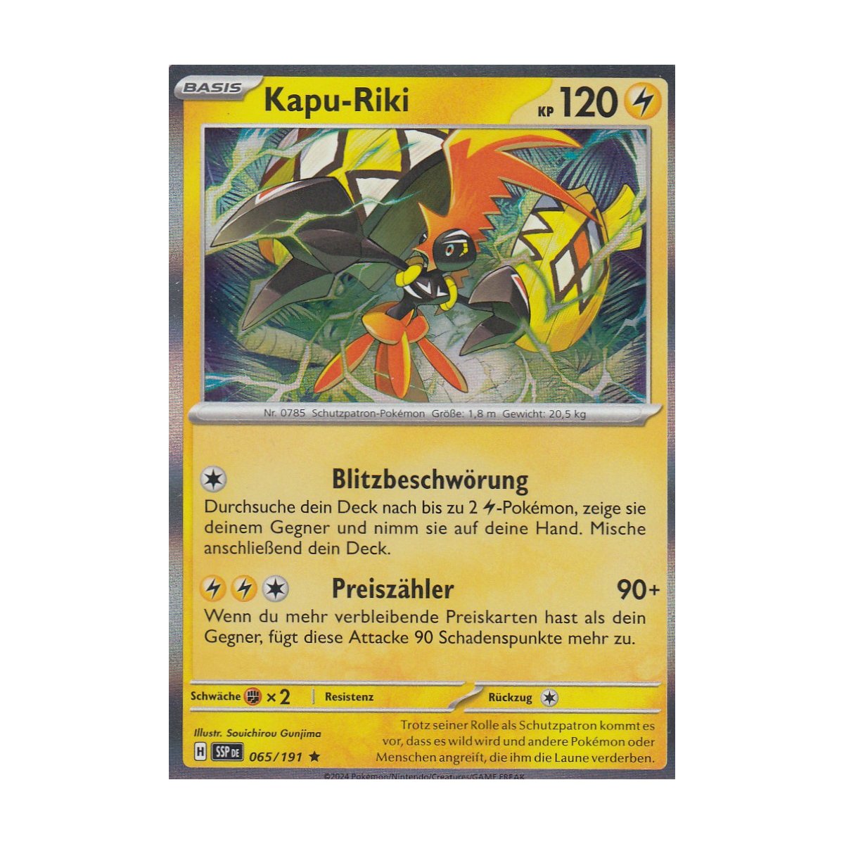 Kapu-Riki 065/191 Holo Stürmische Funken Pokemon Karte kaufen