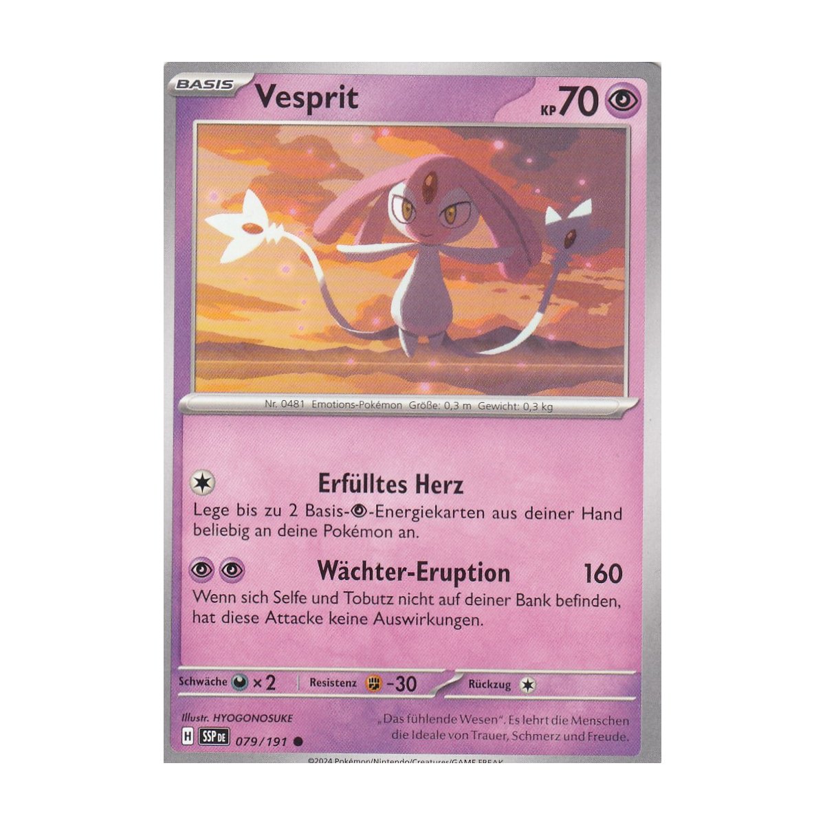 Vesprit 079/191 Stürmische Funken Pokemon Karte günstig kaufen