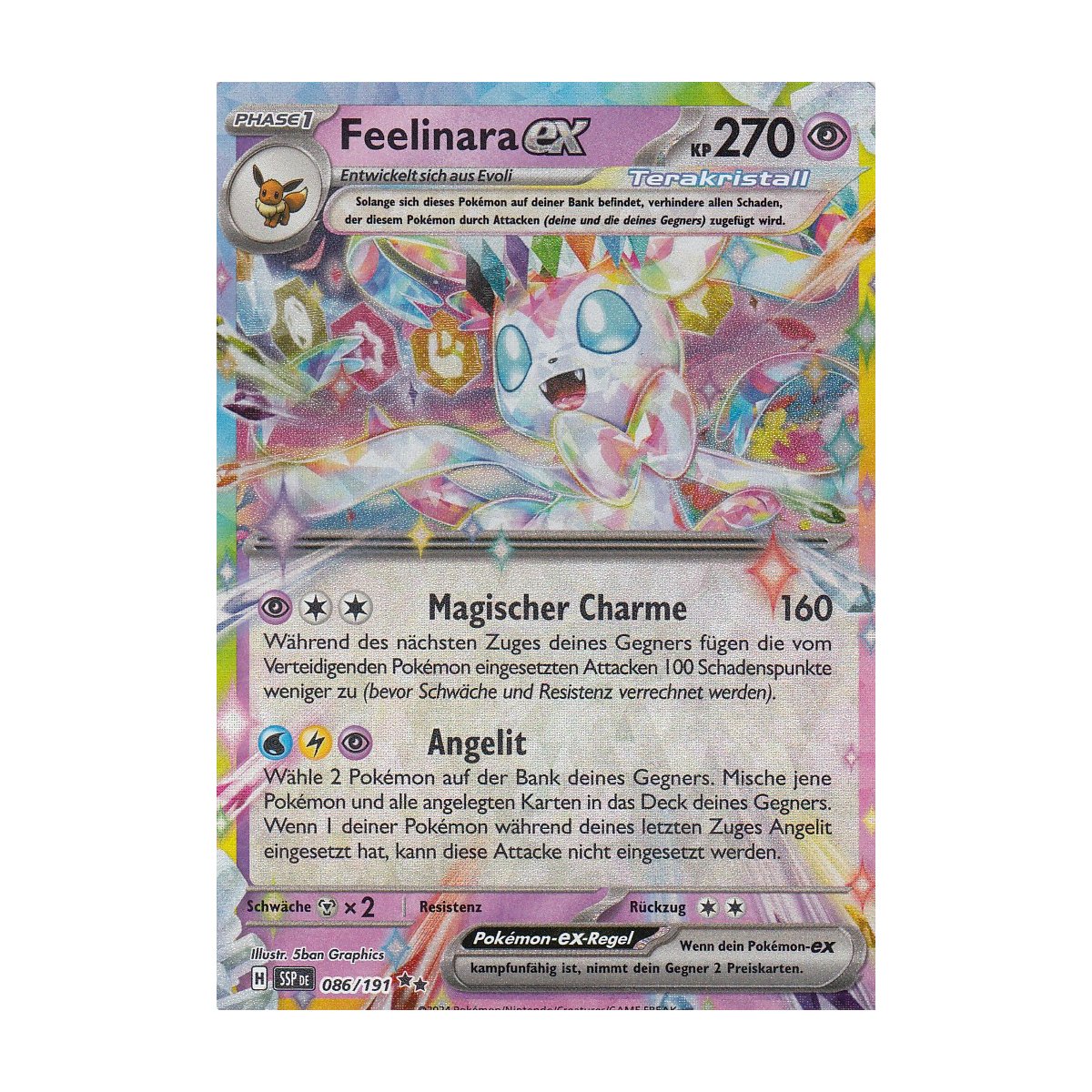 Feelinara-ex 086/191 Stürmische Funken Pokemon Karte kaufen