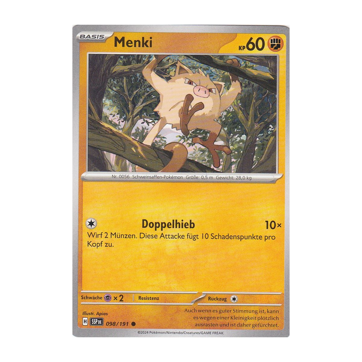 Menki 098/191 Stürmische Funken Pokemon Karte günstig kaufen