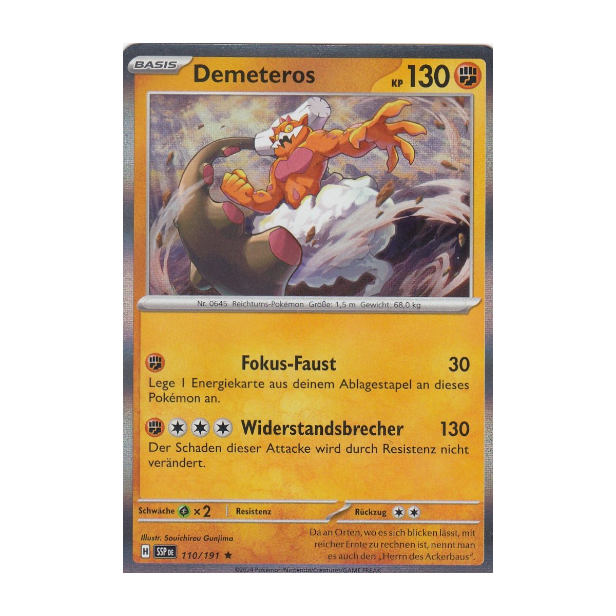Demeteros 110/191 Holo Stürmische Funken Pokemon Karte kaufen