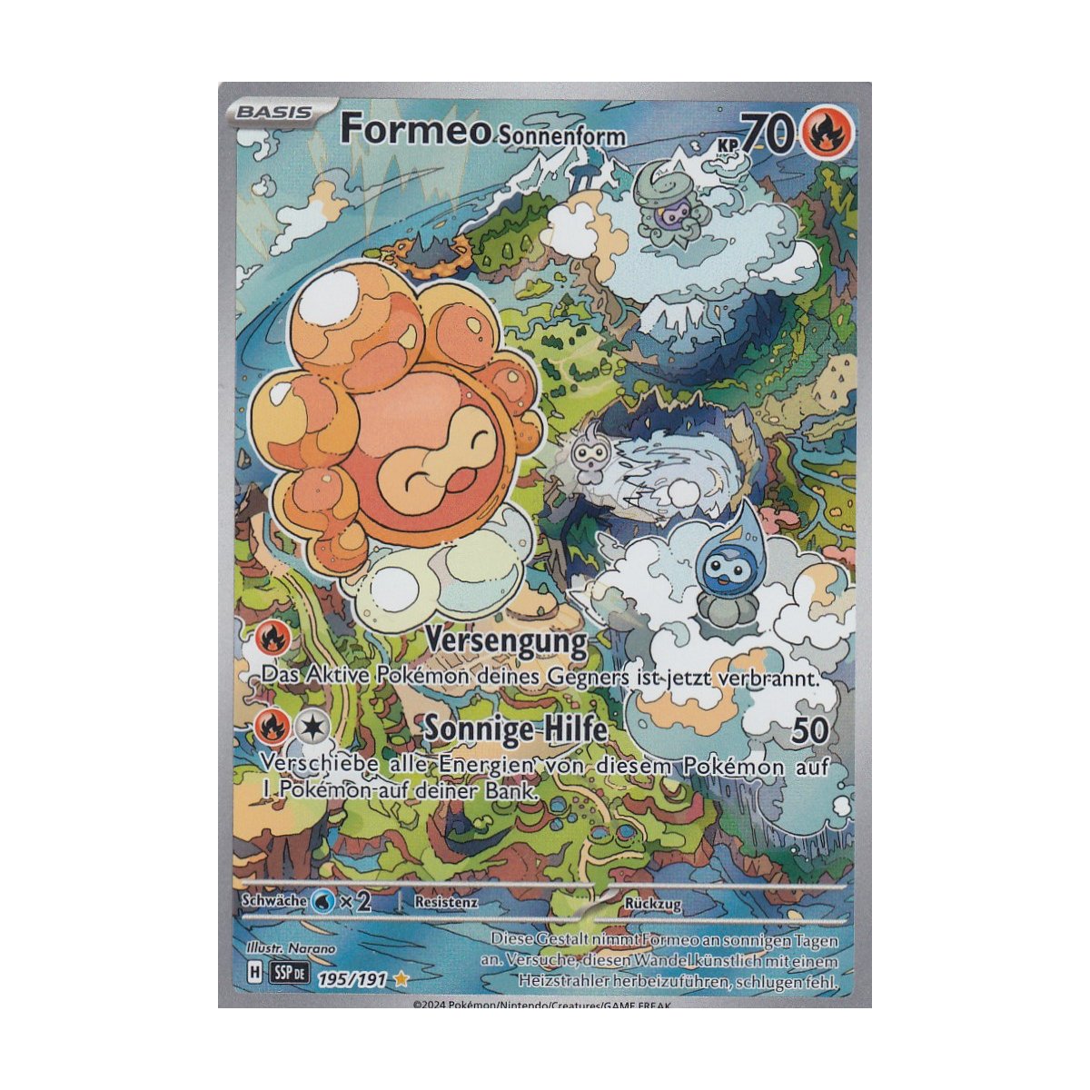 Formeo Sonnenform 195/191 Illustration Rare Stürmische Funken Pokemon Karte kaufen