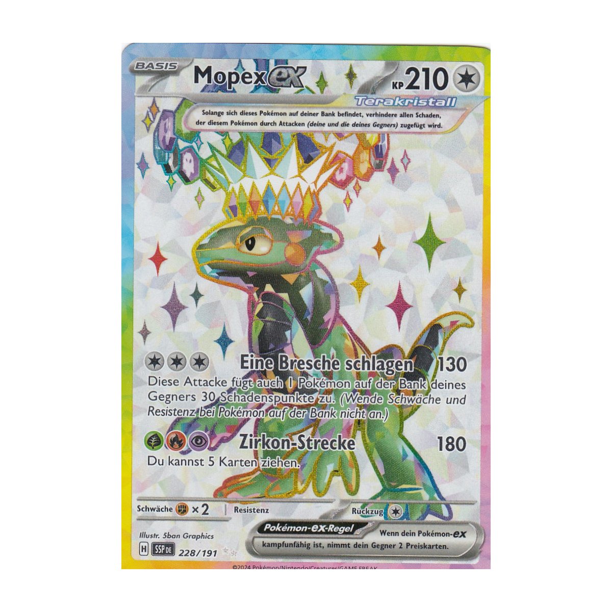 Mopex-ex 228/191 Stürmische Funken Pokemon Karte günstig kaufen