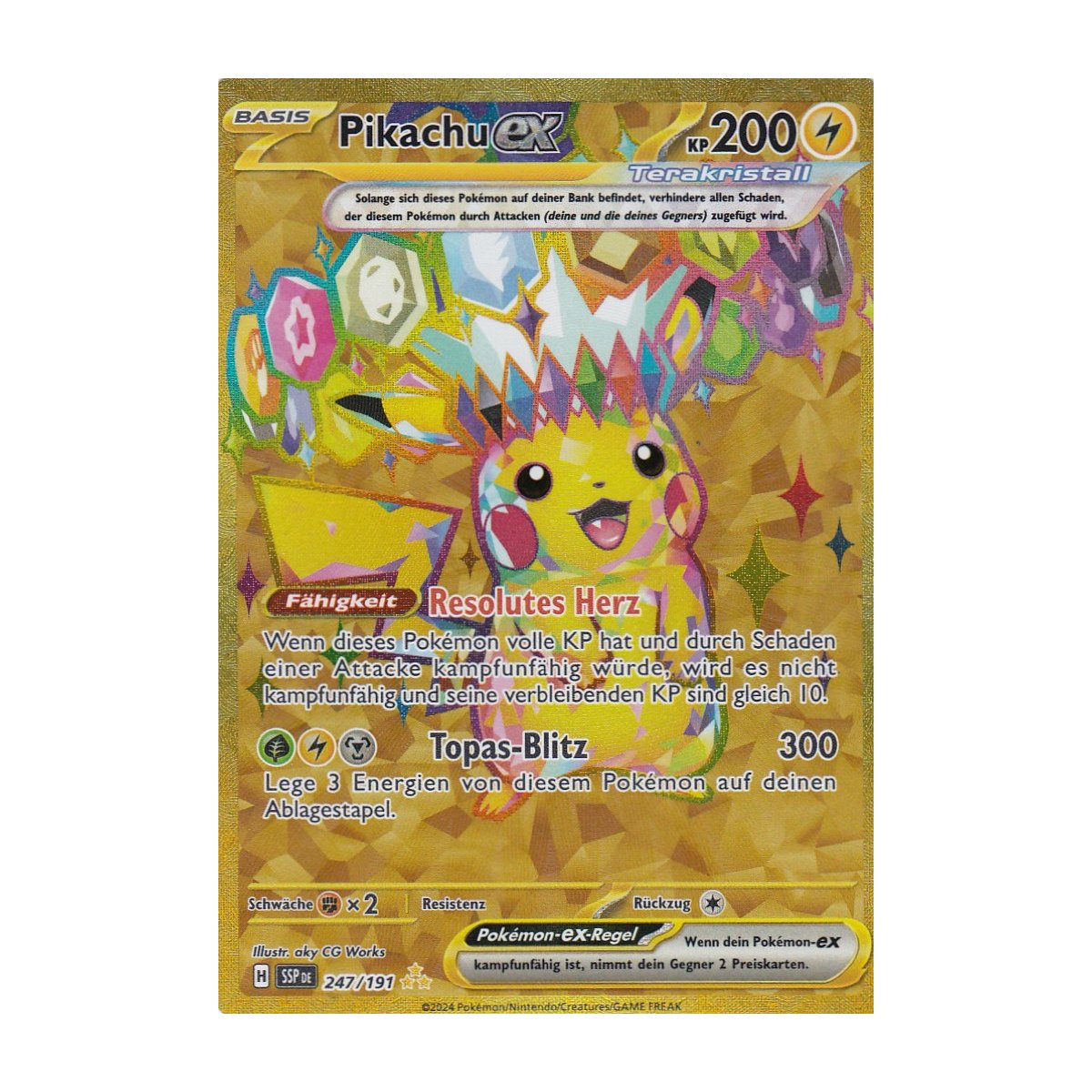 Pikachu-ex 247/191 Hyper Rare Stürmische Funken Pokemon Karte kaufen