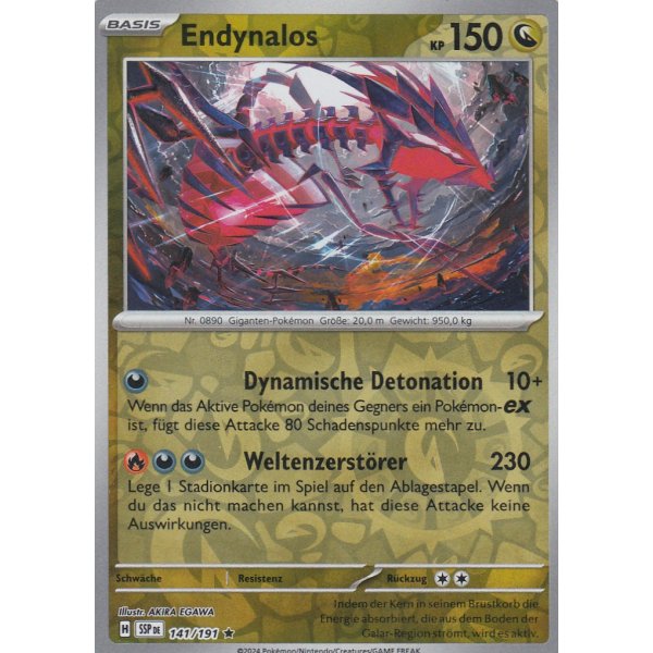 Endynalos 141/191 Holo REVERSE HOLO Stürmische Funken Pokemon Karte kaufen