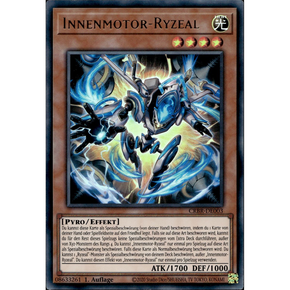 Innenmotor-Ryzeal CRBR-DE003 (Quarter Century Secret Rare) CRBR-DE003-QUAR Crossover Breakers kaufen