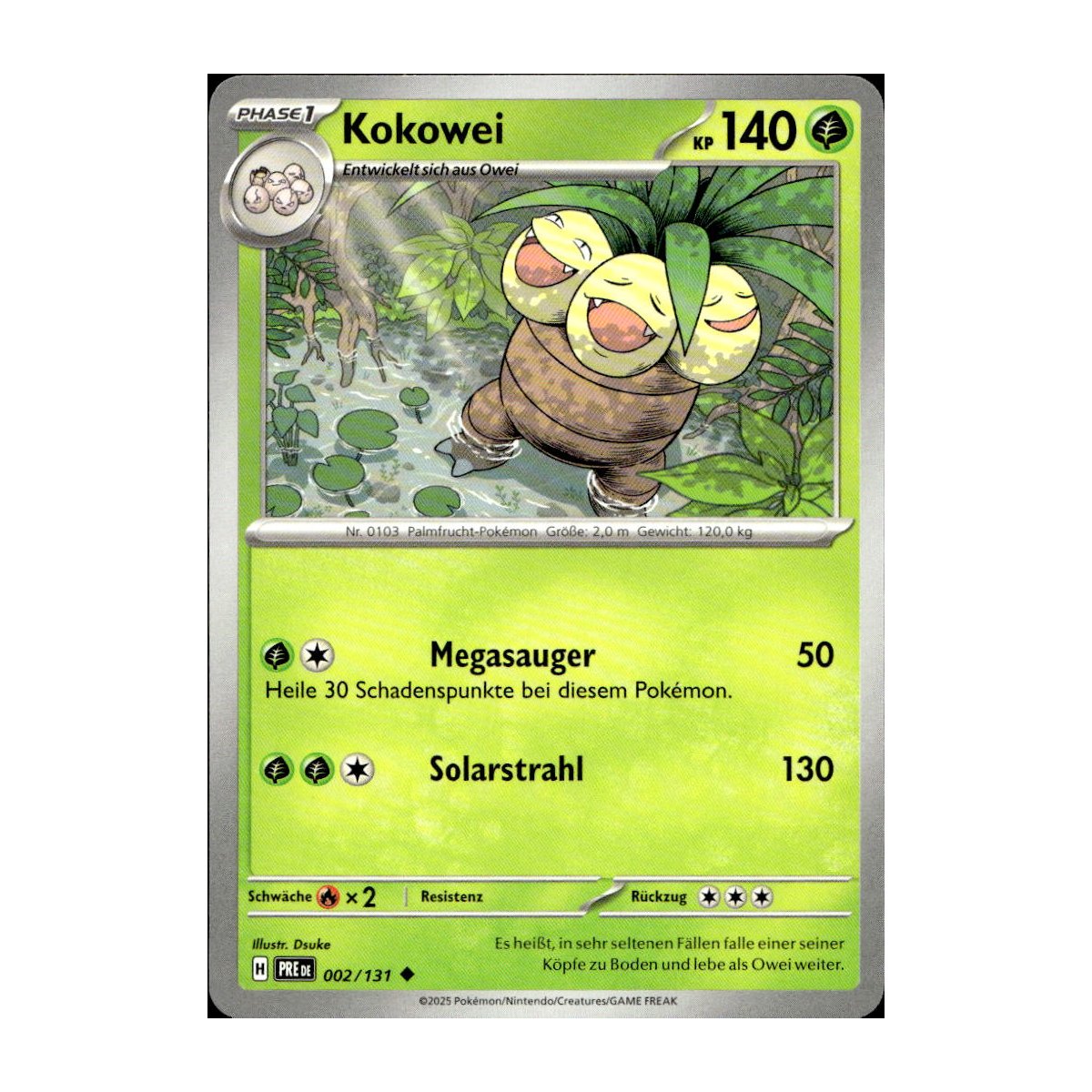 Kokowei 002/131 Prismatische Entwicklungen Pokemon Karte kaufen