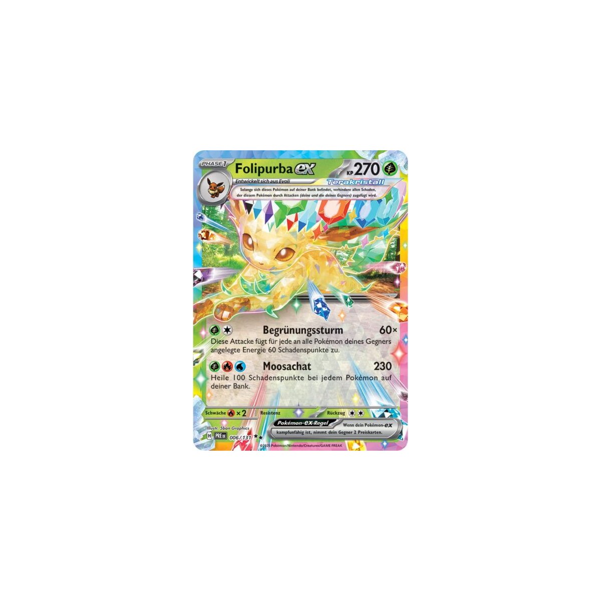 Folipurba-ex 006/131 Prismatische Entwicklungen Pokemon Karte kaufen