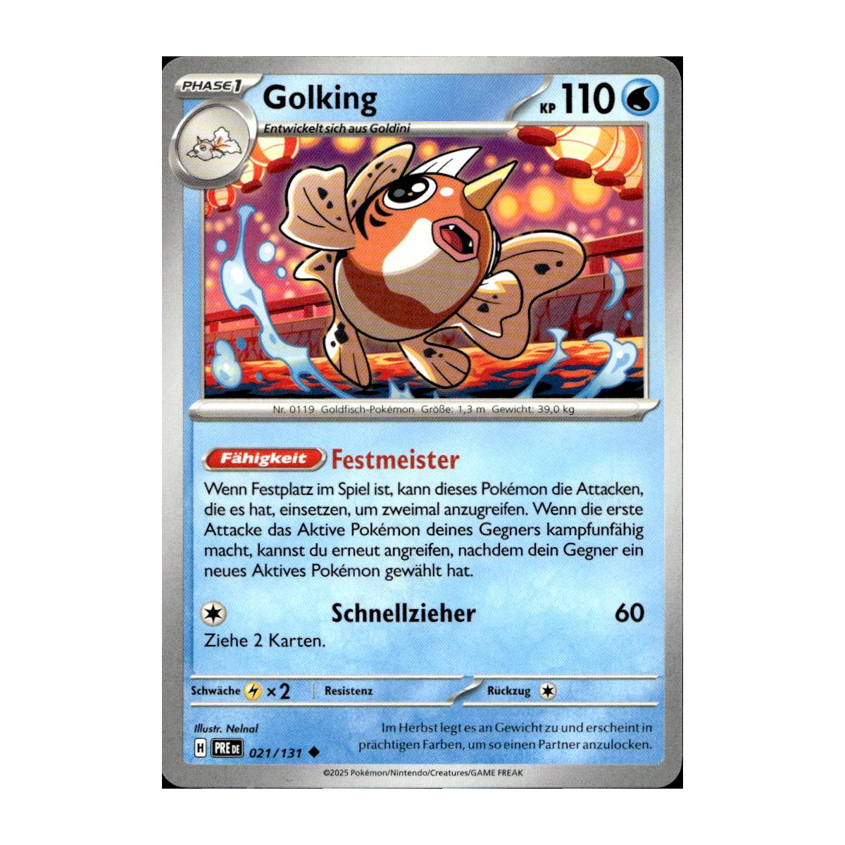 Golking 021/131 Prismatische Entwicklungen Pokemon Karte kaufen
