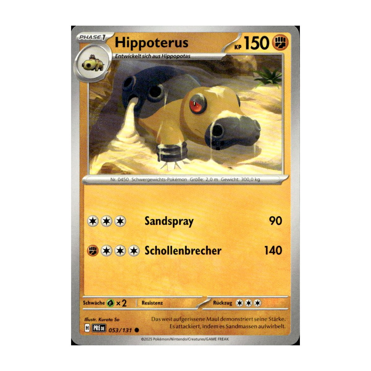 Hippoterus 053/131 Prismatische Entwicklungen Pokemon Karte kaufen