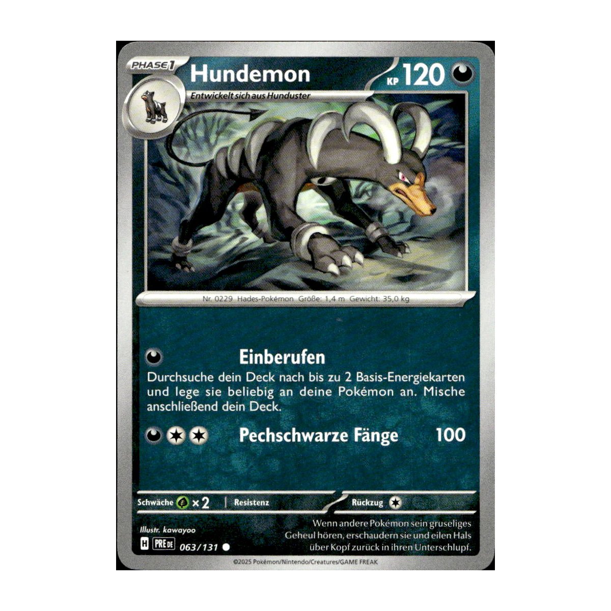 Hundemon 063/131 Prismatische Entwicklungen Pokemon Karte kaufen