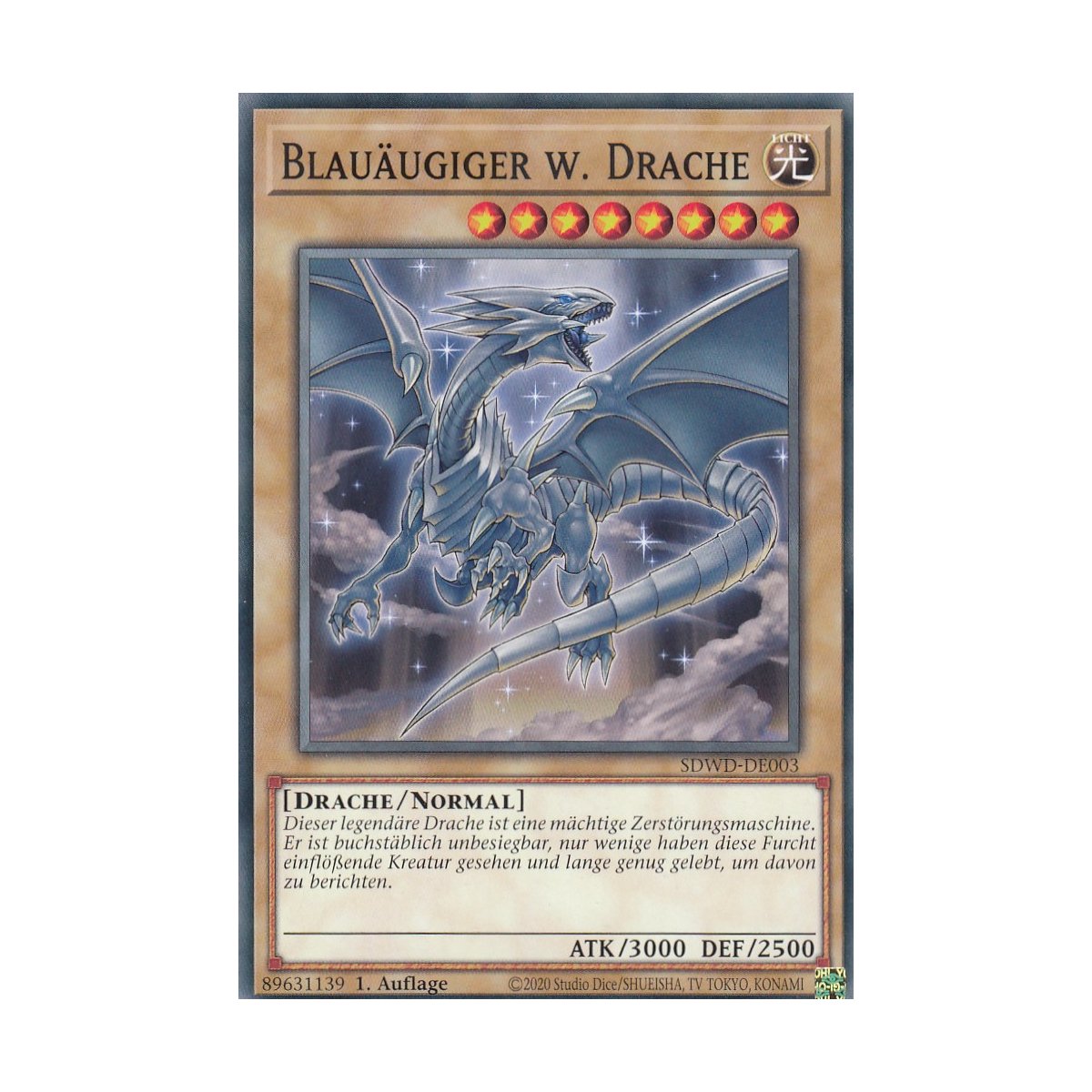 Blauäugiger w. Drache SDWD-DE003-V.3 SDWD-DE003-V.3 Structure Deck ...
