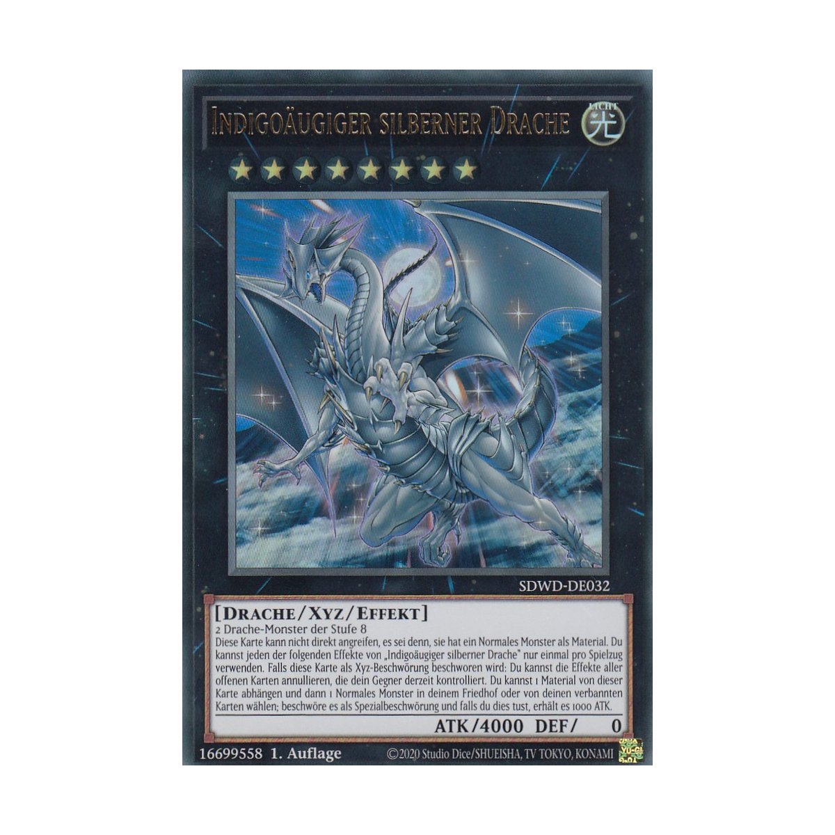 Indigoäugiger silberner Drache SDWD-DE032 SDWD-DE032 Structure Deck ...