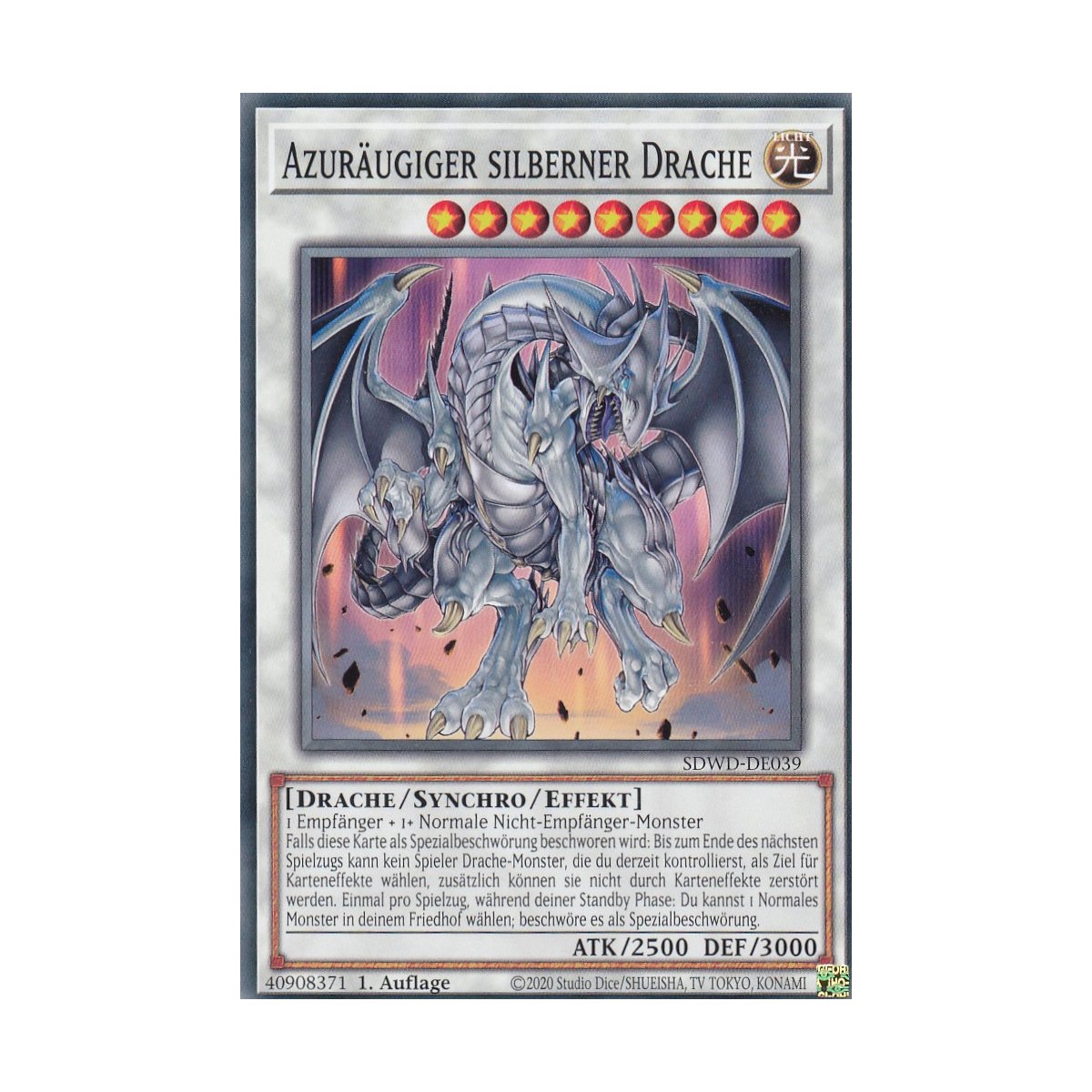 Azuräugiger silberner Drache SDWD-DE039 SDWD-DE039 Structure Deck: Blue ...