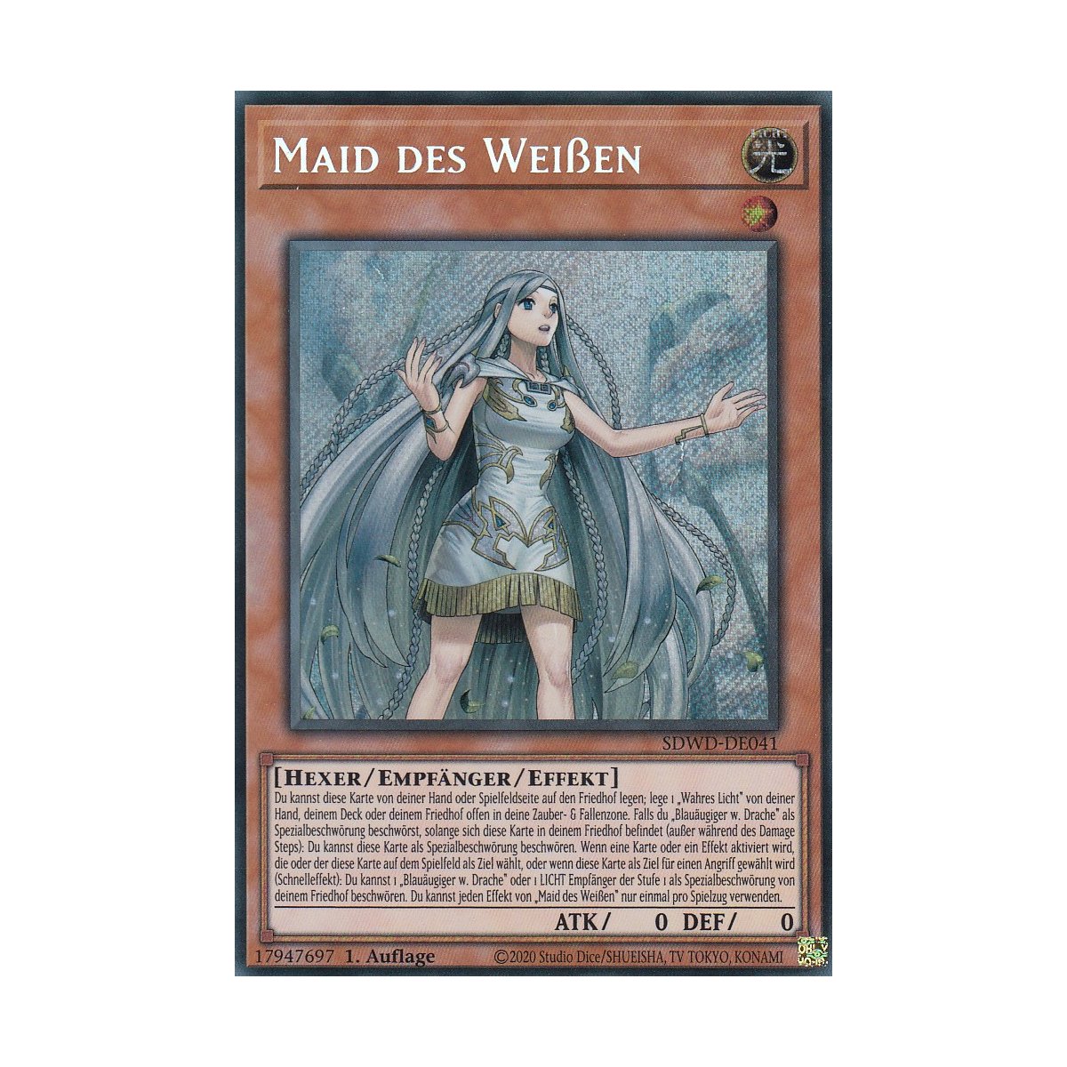 Maid des Weißen SDWD-DE041 (Secret Rare) SDWD-DE041-SECR Structure Deck ...