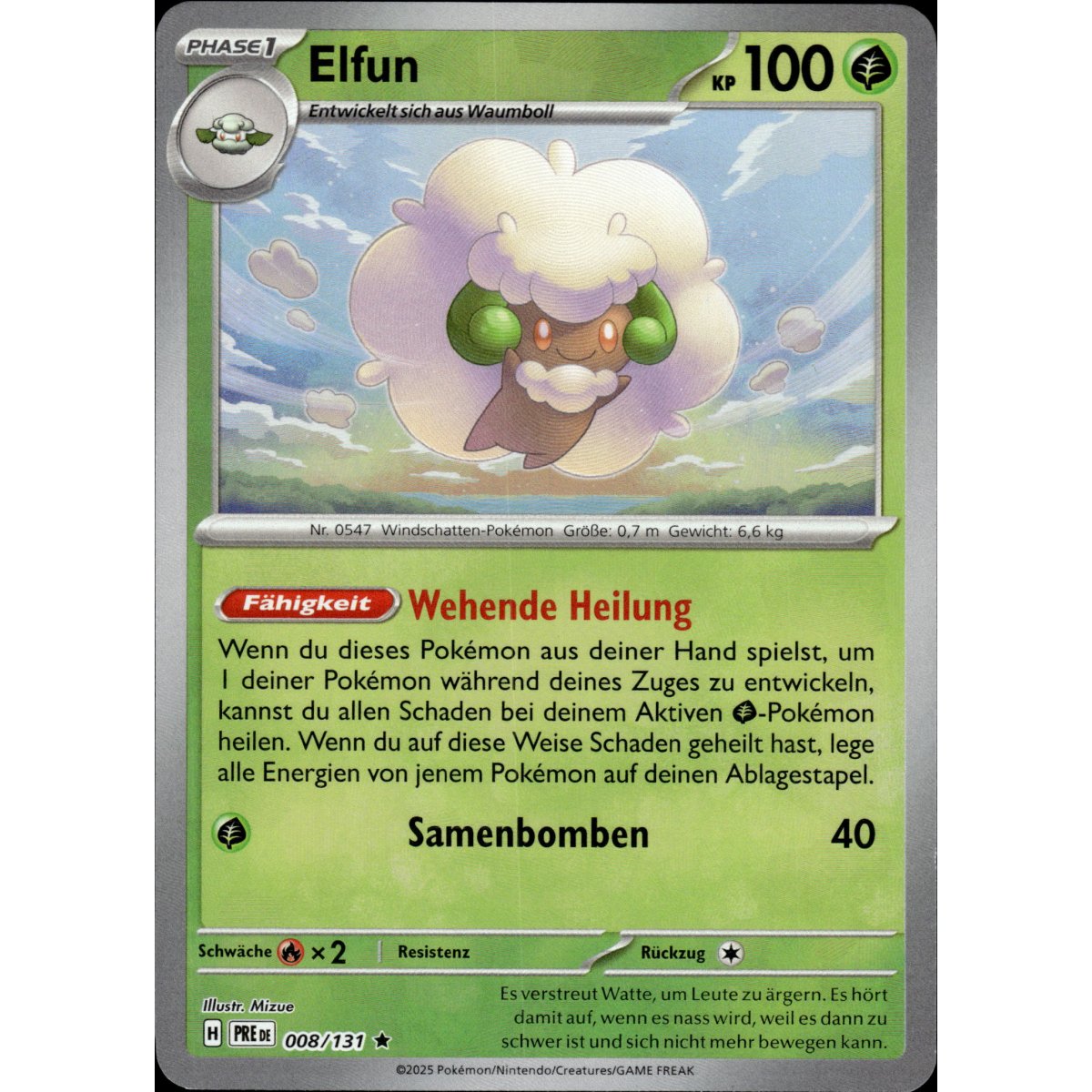 Elfun 008/131 Holo MEISTERBALL HOLO Prismatische Entwicklungen Pokemon ...