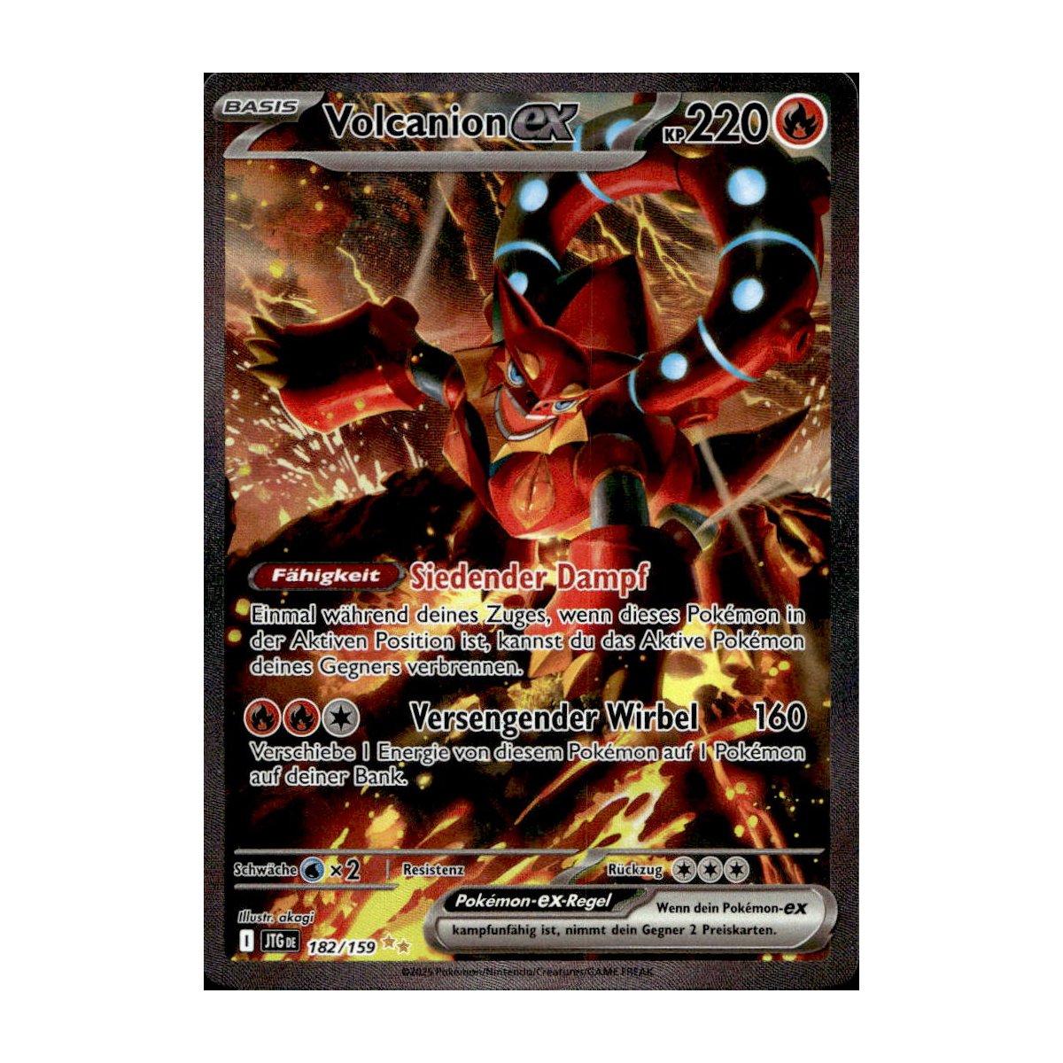 Volcanion-ex 182/159 Special Illustration Rare Reisegefährten Pokemon Karte kaufen