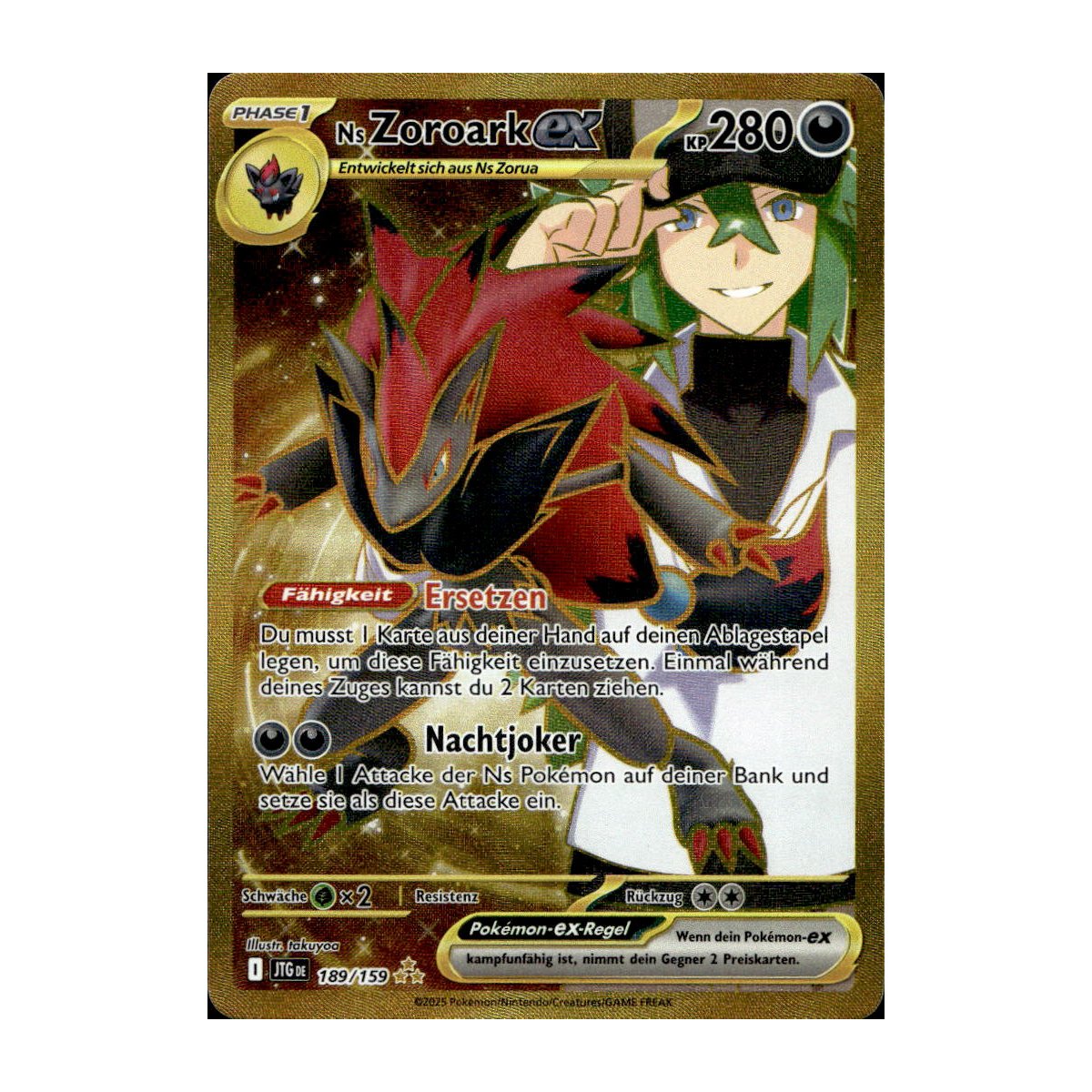 Ns Zoroark-ex 189/159 Hyper Rare Reisegefährten Pokemon Karte kaufen