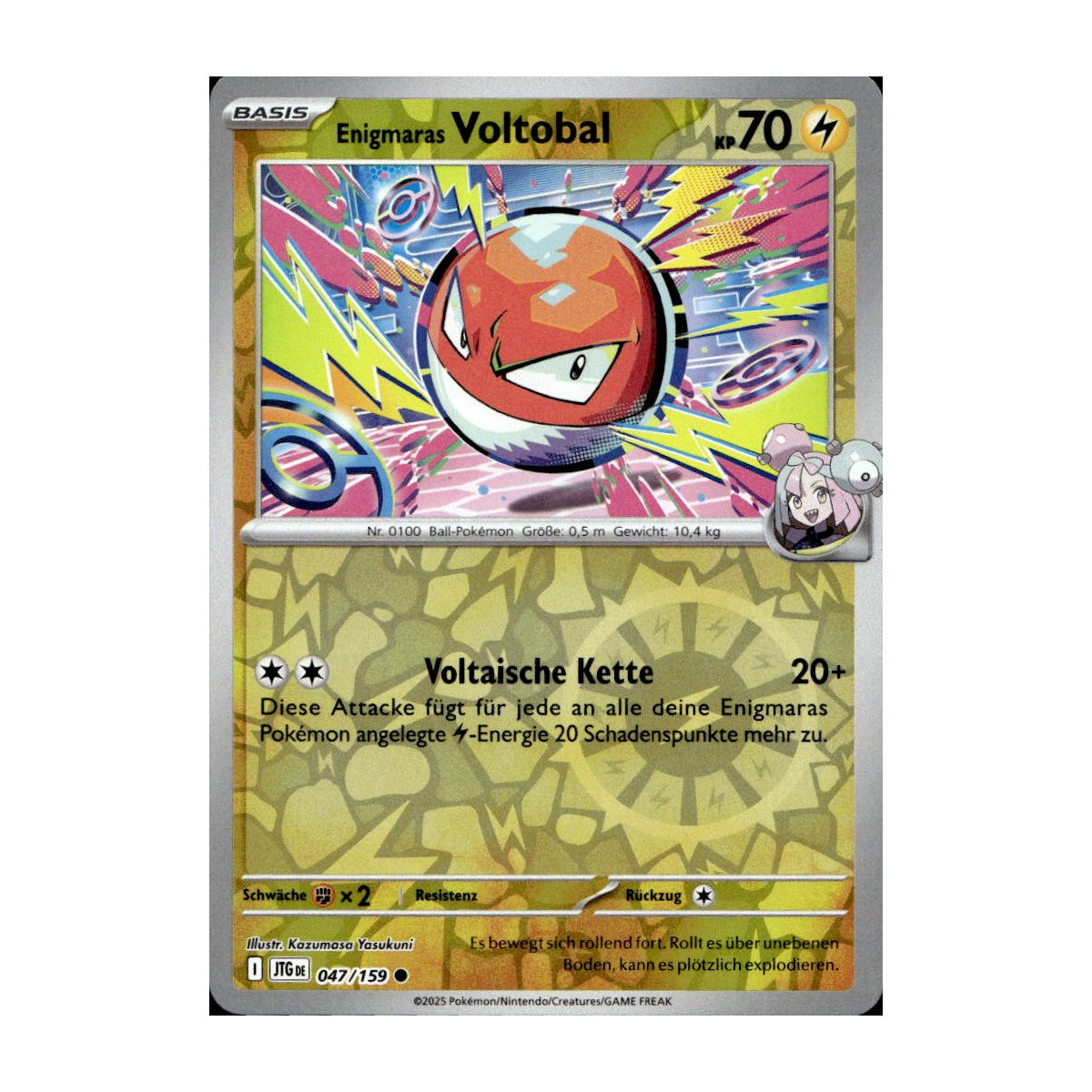 Enigmaras Voltobal 047/159 REVERSE HOLO Reisegefährten Pokemon Karte kaufen