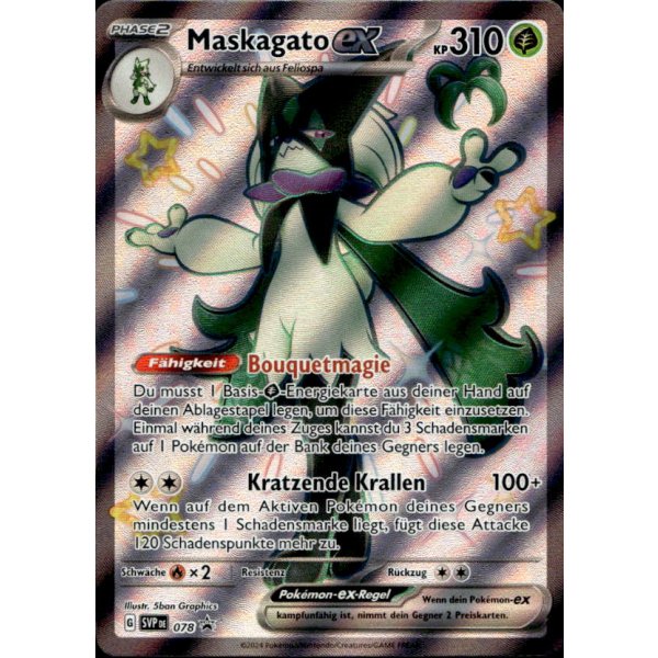 Maskagato ex SVP078 Karmesin & Purpur Promos Pokemon Karte kaufen